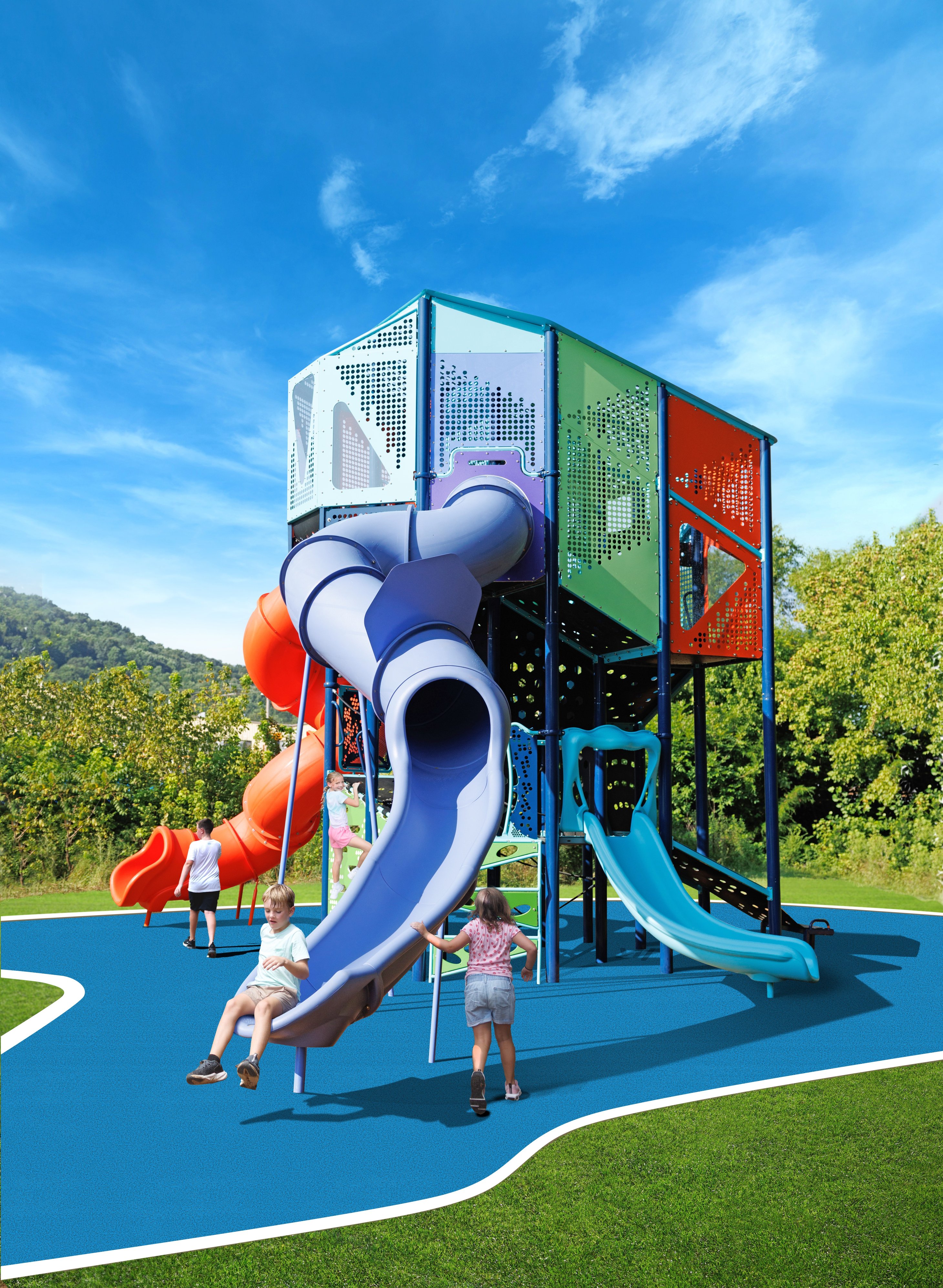 Playgrounds For Elementary Schools & Education | Play & Park Structures