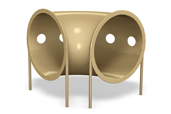 90 Degree Curved Crawl Tube