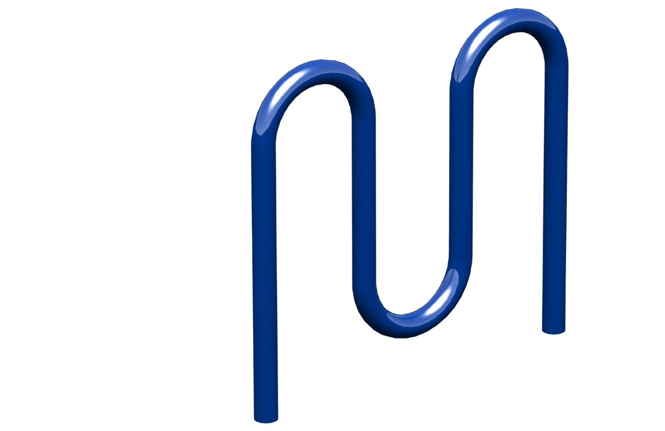 Loop Bike Rack 5 Bike Inground