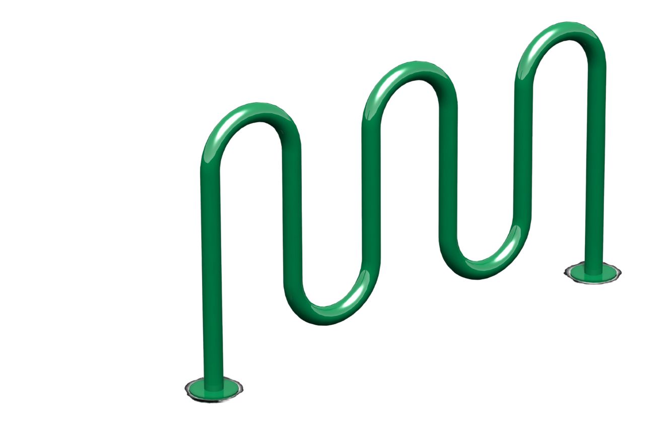 Loop Bike Rack 7 Bike Surface Mount