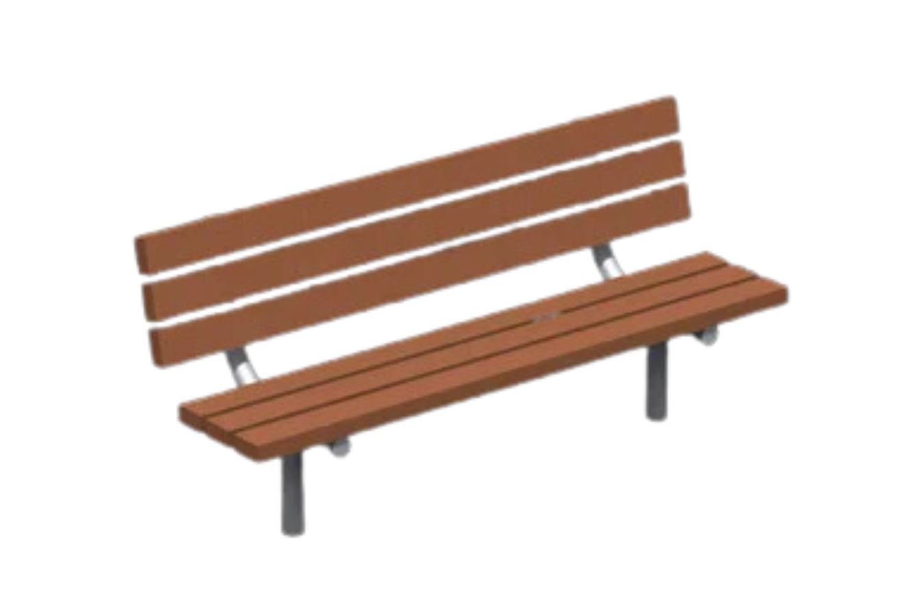 Straight Leg Bench 6' Rdwd