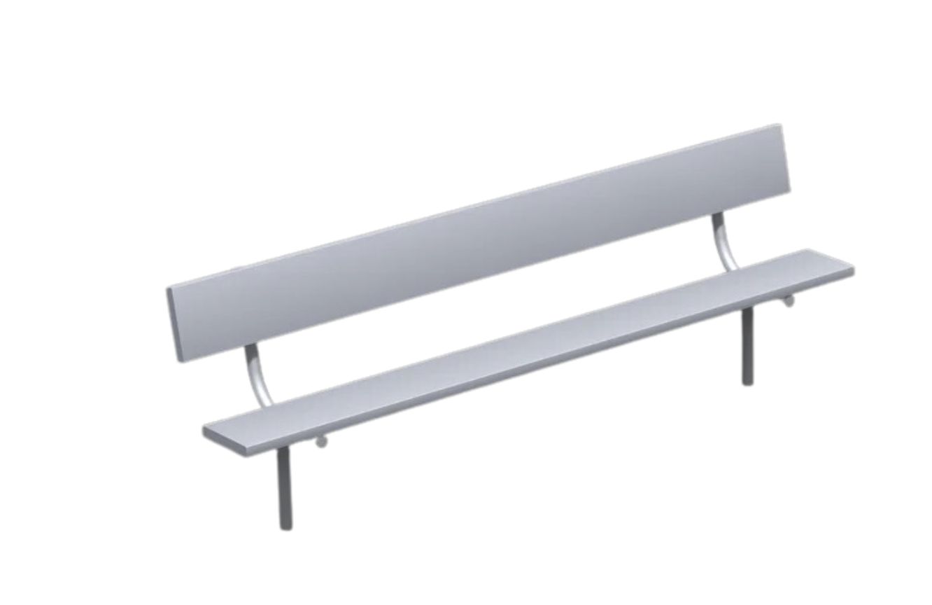 8' Player Bench Permanent