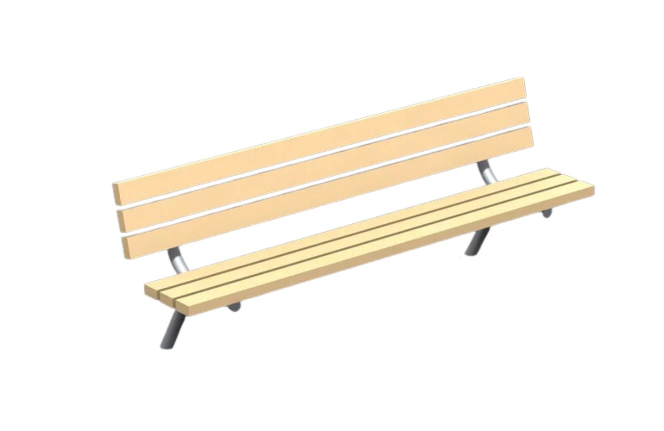 Angle Leg Bench 8' Douglas Fir